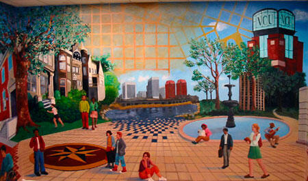 VCU art students use James Branch Cabell Library as canvas - VCU News ...